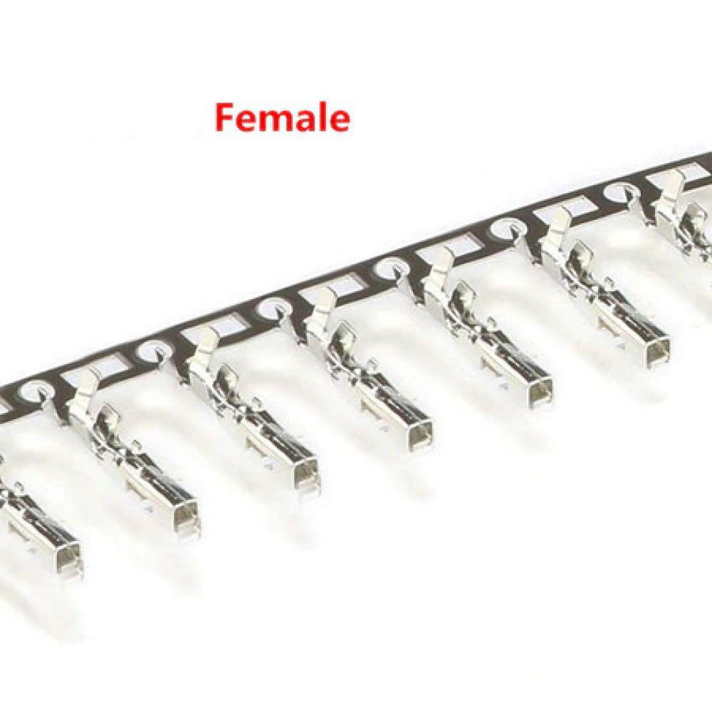 Dupont Style 2.54mm Crimp Terminal, strip of 25. female connector